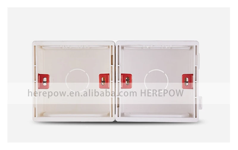 86 Type Switch Socket Mounting Box - White Red Blue Wiring