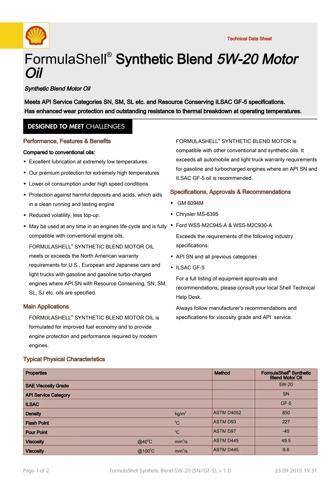 Formula Shell Conventional Motor Oil 5w-20 Motor Oil ( Pack Of 6) - Buy ...