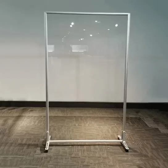Transparent Office Partition Acoustic Acrylic Aluminum Partition ...
