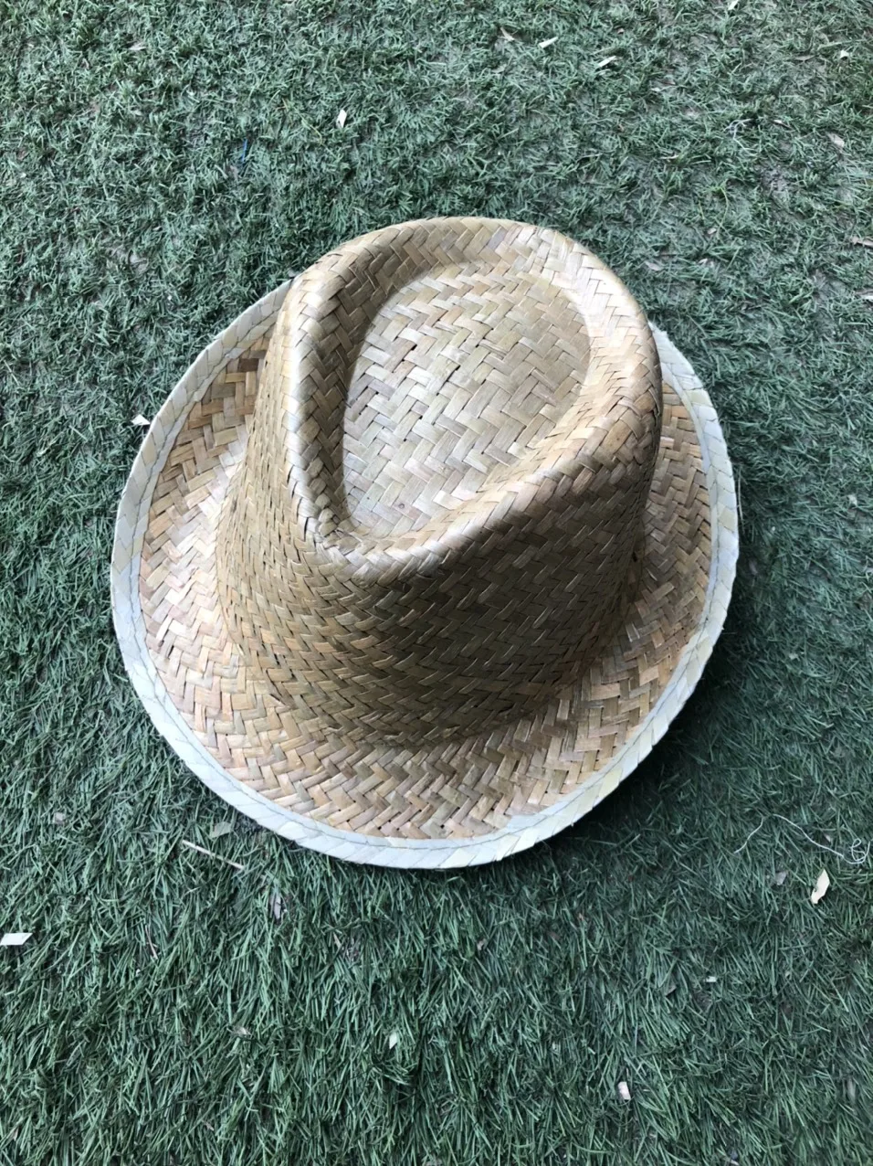 Male Hat Made From Rattan Stalk Stock Women's Fresh Rattan Hat 99 Gold ...