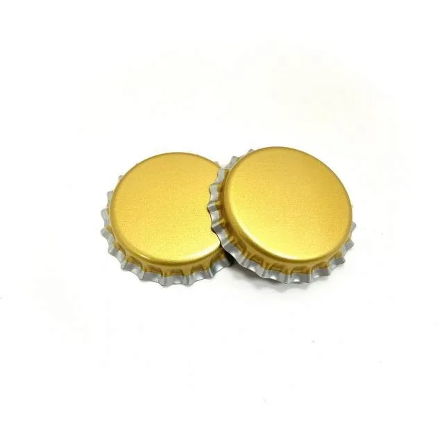Plain Gold Metal Crown Cap - Excellent Sealing Performance
