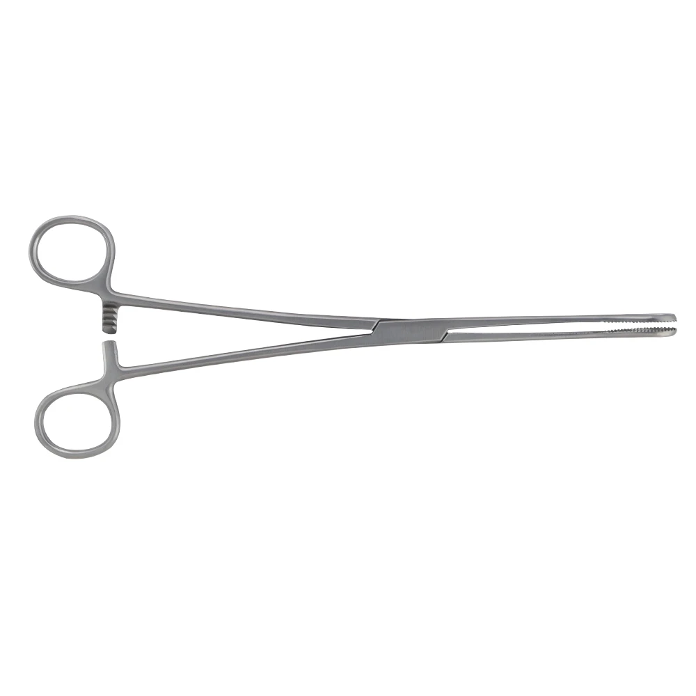 Bozeman Uterine Dressing Forceps - Double Curved Surgical Instruments