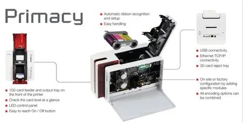 PVC ID Card Printer - Primacy 1 by Evolis - Easy & Durable