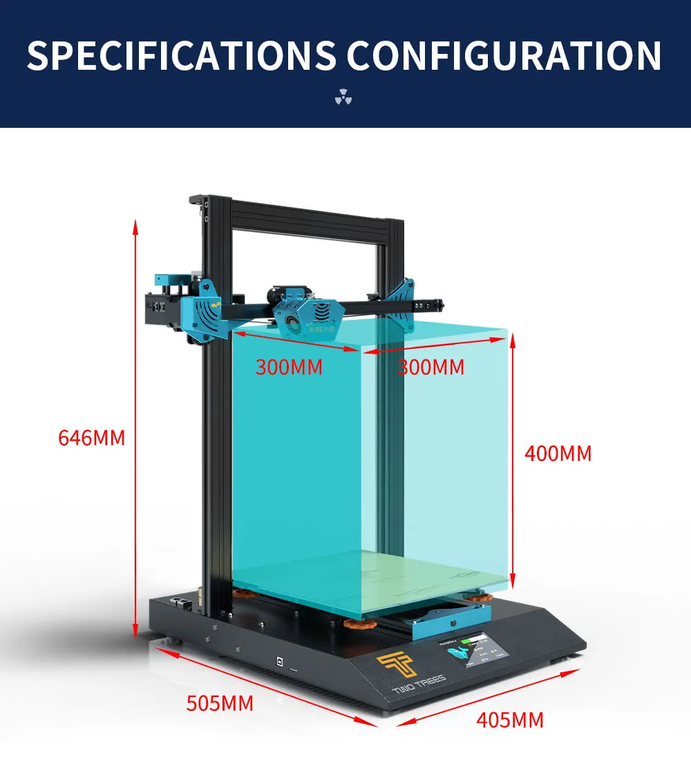 Twotrees Bluer Plus Bmg Extruder Aluminum Diy With Resume Print 3d ...