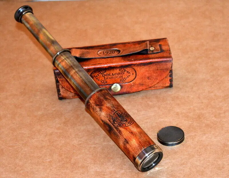 Brass Telescope 12 Inch Telescope,Vintage Monocular Pirate Spyglass ...