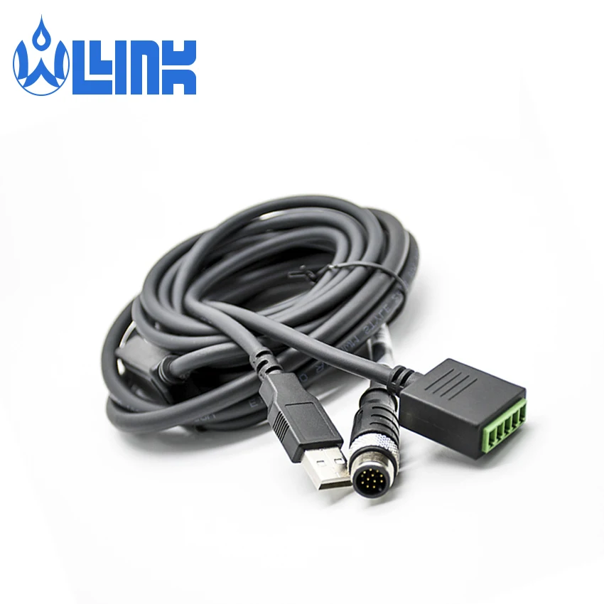 M12 17pin Cable Connector Rs485 To Usb Micro Ip67 Waterproof Wire Leads ...