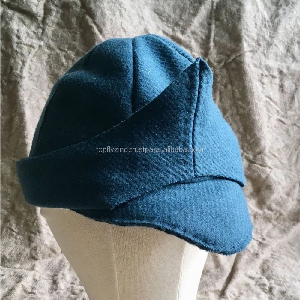 Reproduction Model Men 16th Century Wool Civilian Uniform Hat Brown ...