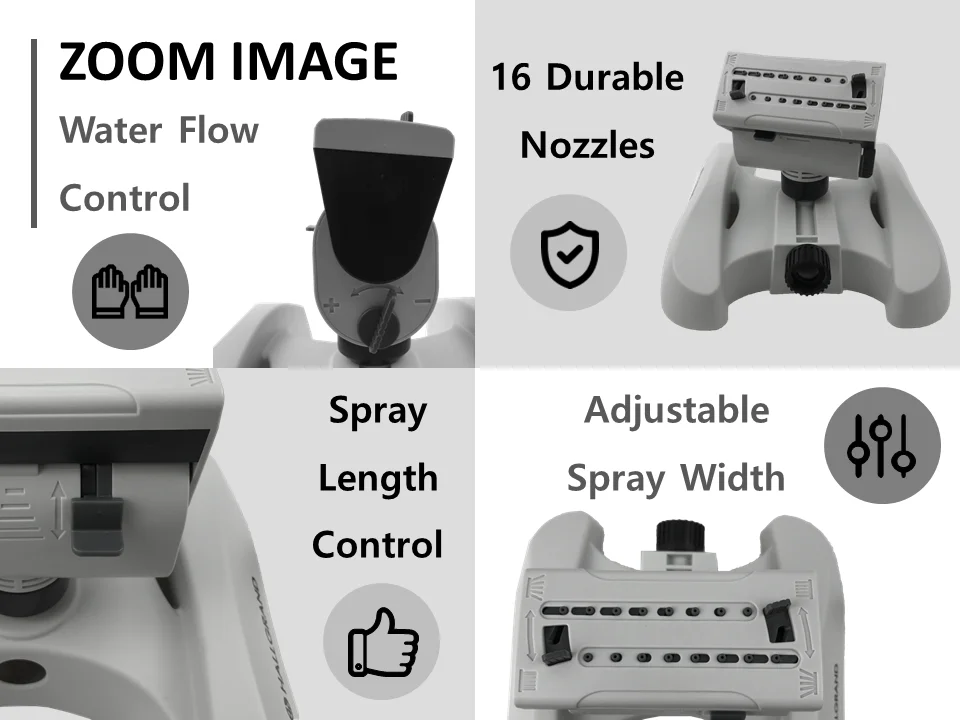 Mini Oscillator Digital Sprinkler Heads for Efficient Irrigation