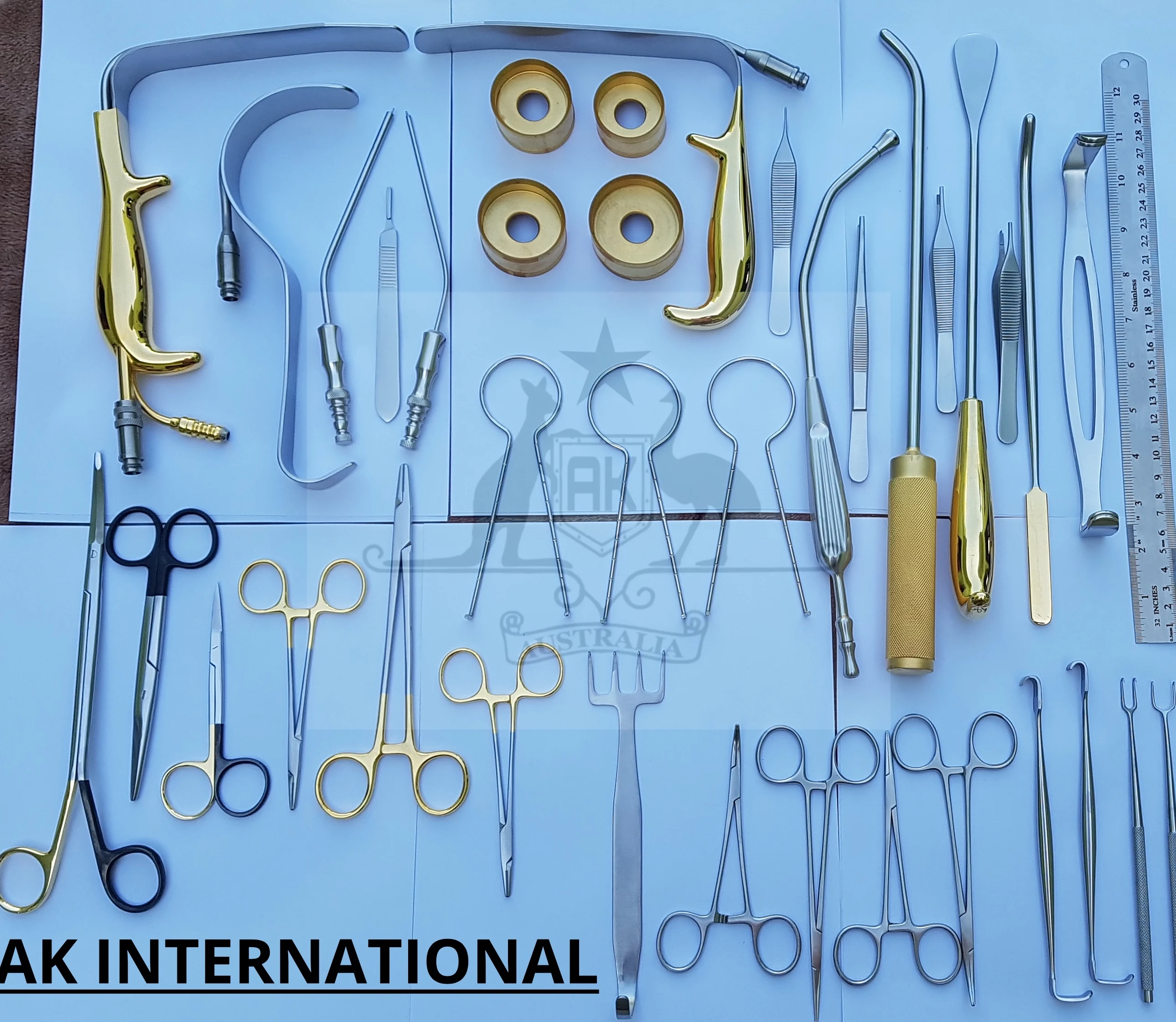 AK Breast Augmentation Set of 38 Pcs - High-Quality Surgical Instruments
