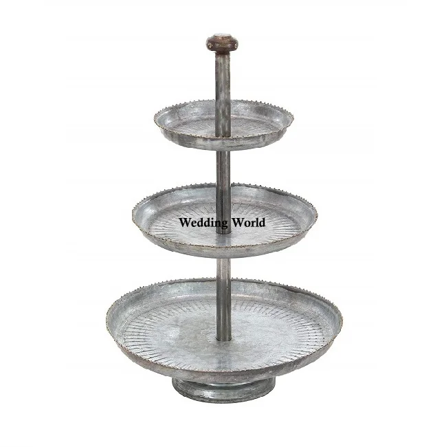 Three Tier Galvanized Cake Stand Premium Quality Handmade Chocolate ...