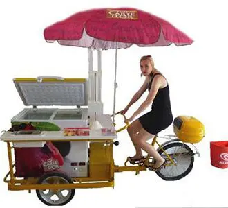 3 Wheels Solar Ice Cream Tricycle Electric With Ice Box Inside Ice ...