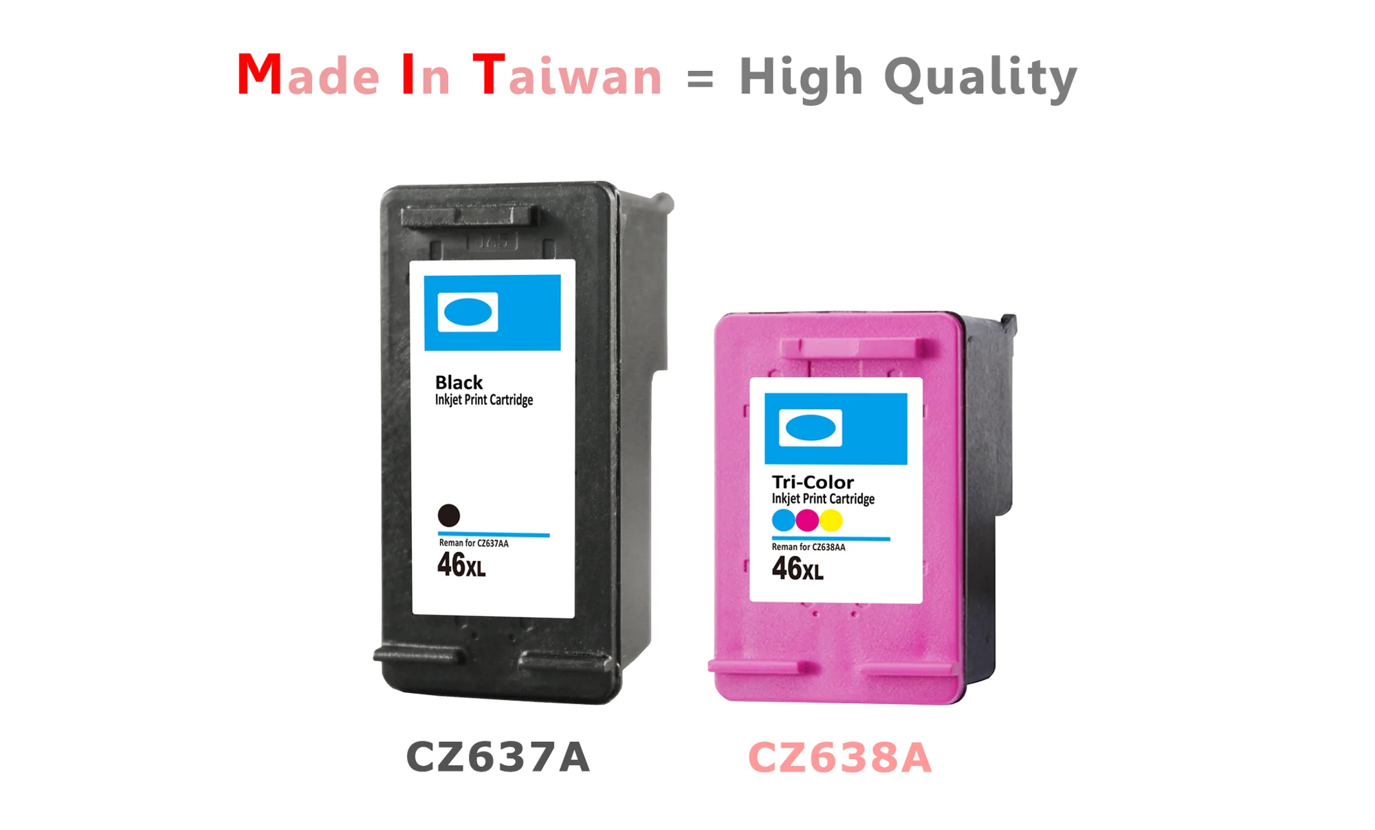 Uniplus 46 CZ637A CZ638A ink jet cartridge for hp deskjet ink advantage ...