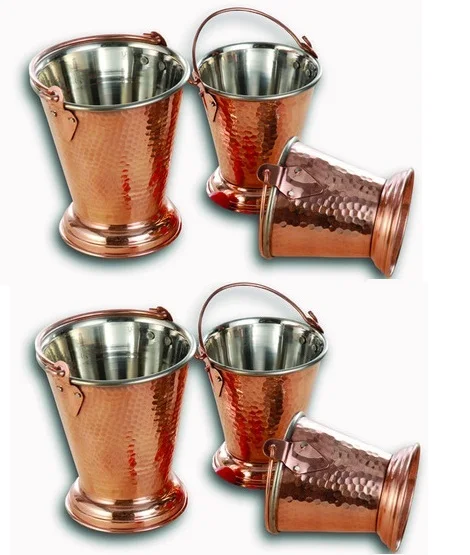 Stainless Steel Pure Copper Hammered Balti And Solid Handle - Buy ...