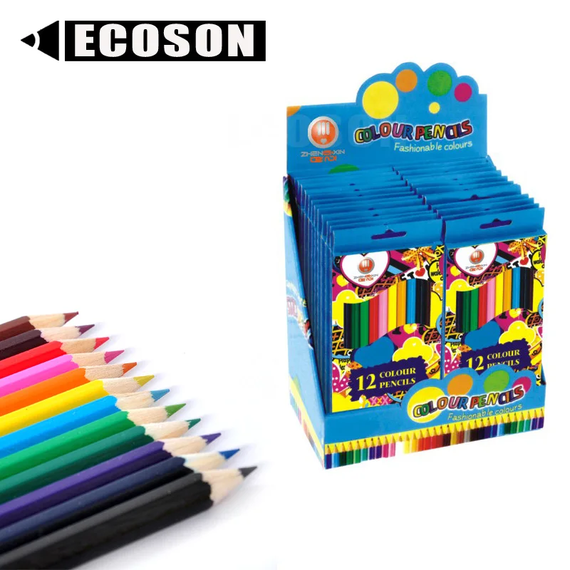 Personalized Cute Hexagonal Assorted Colors Boxes Color Pencils ...
