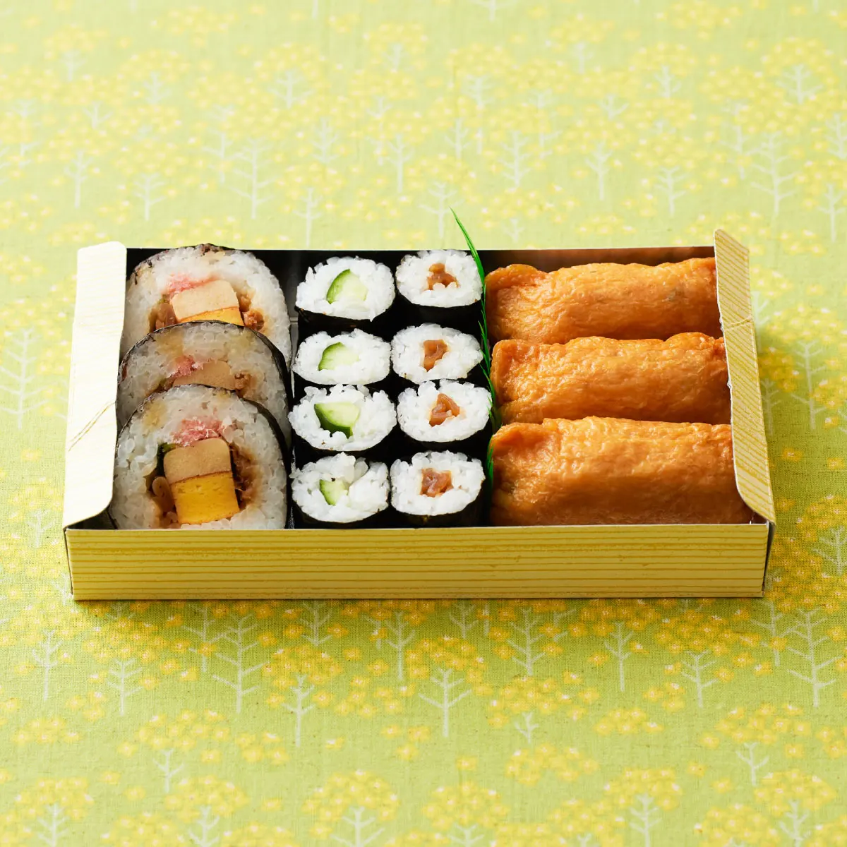 Japan Style Takeout Wooden Pattern Paper Box Disposable Sushi Takeout ...