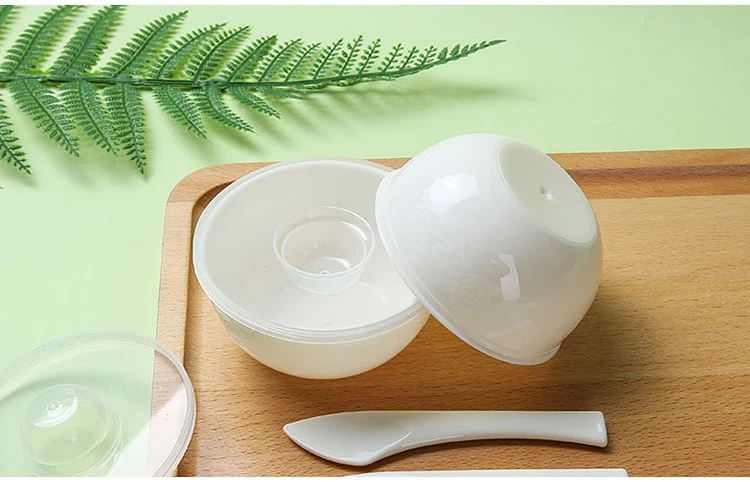 New 2 In 1 Beauty Makeup Plastic Diy Facial Face White Mask Mixing Bowl ...