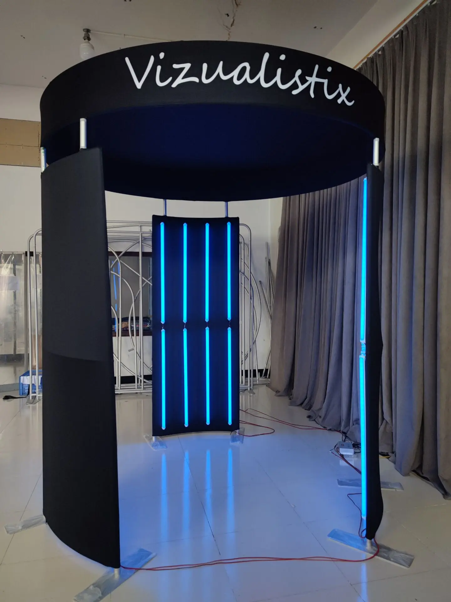 360 Photo Booth Enclosure With LED Lights| Alibaba.com