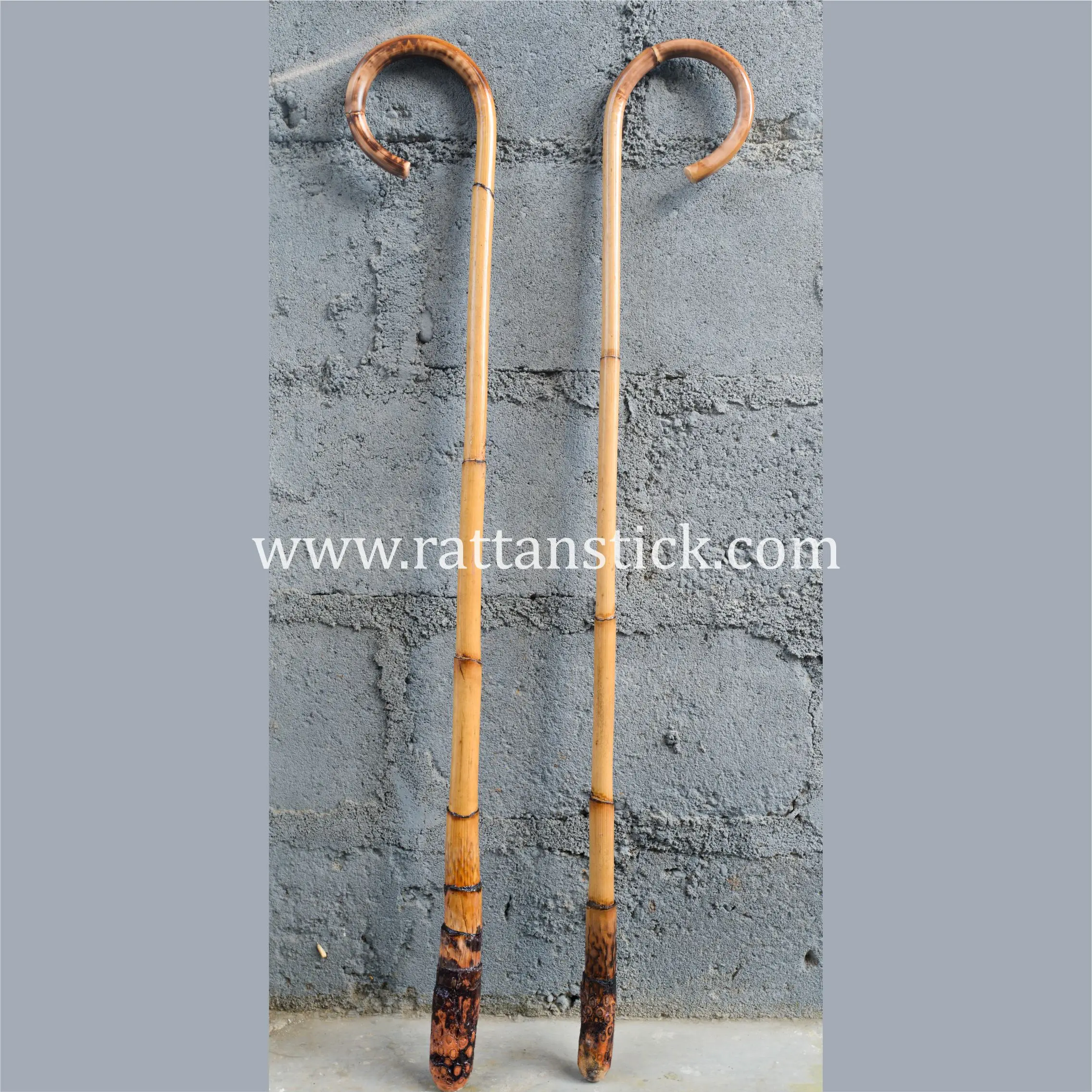 Eco-friendly Rattan Walking Stick by Dekor Asia - Luxury Hiking Gear