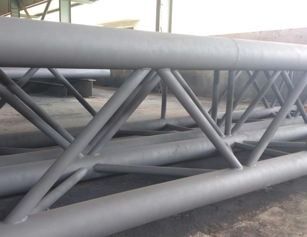 Wide Span Prefabricated Light Steel Structure Steel Pipe Truss Frame ...