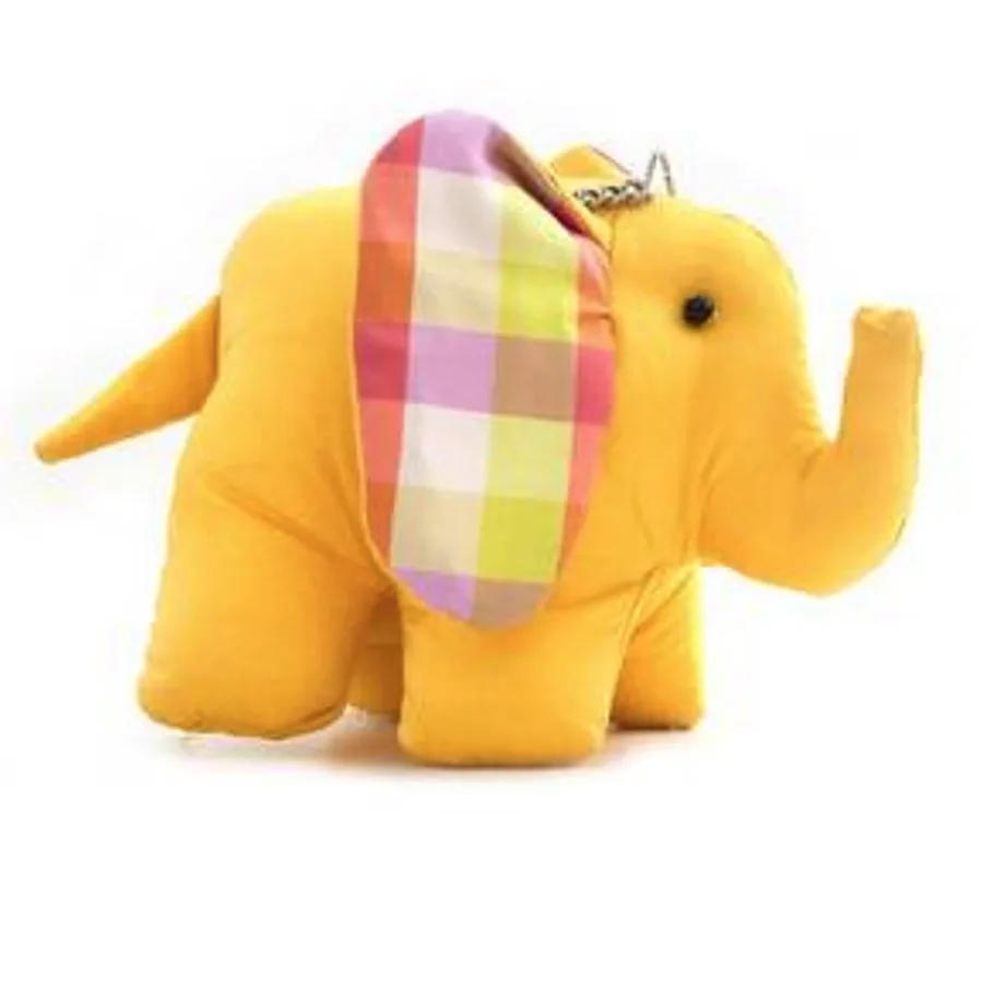 Thai Silk Elephant Keychain - Perfect Gift or Promotional Item