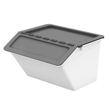 Colorful Stackable Storage Bin With Flap Lid Bins Container | Livinbox ...