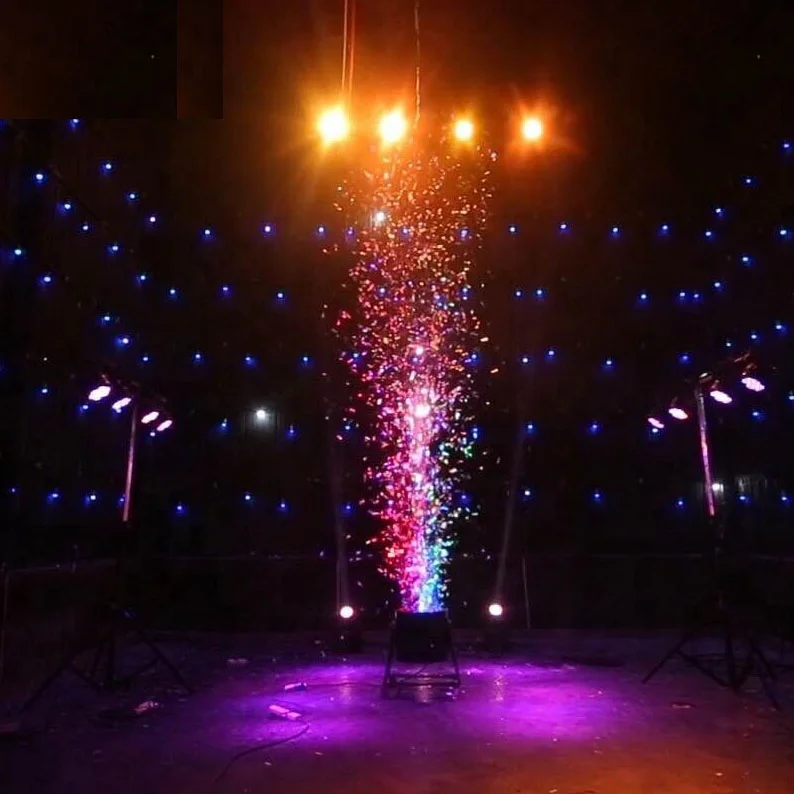 Dmx Control Paper Confetti Blaster Spray Confetti Cannon Blower Led ...