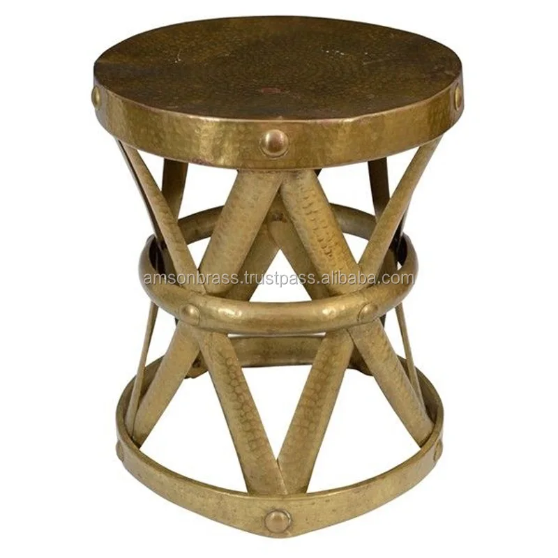 Metal Aluminium Stool - Modern Beehive Design Coffee Table