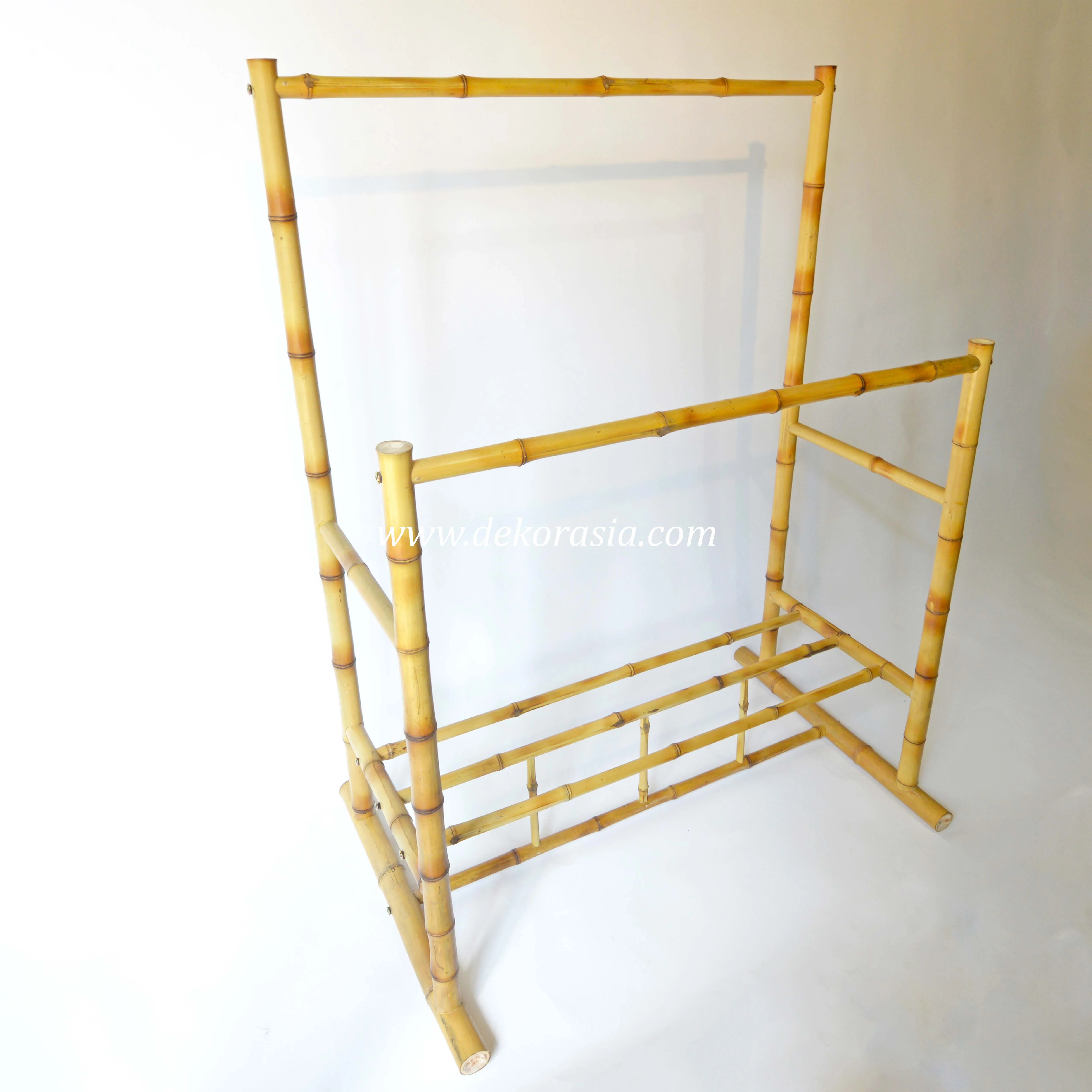 Bamboo Cloth Hanger, Storage Holders & Racks Clothes, Natural Rack ...