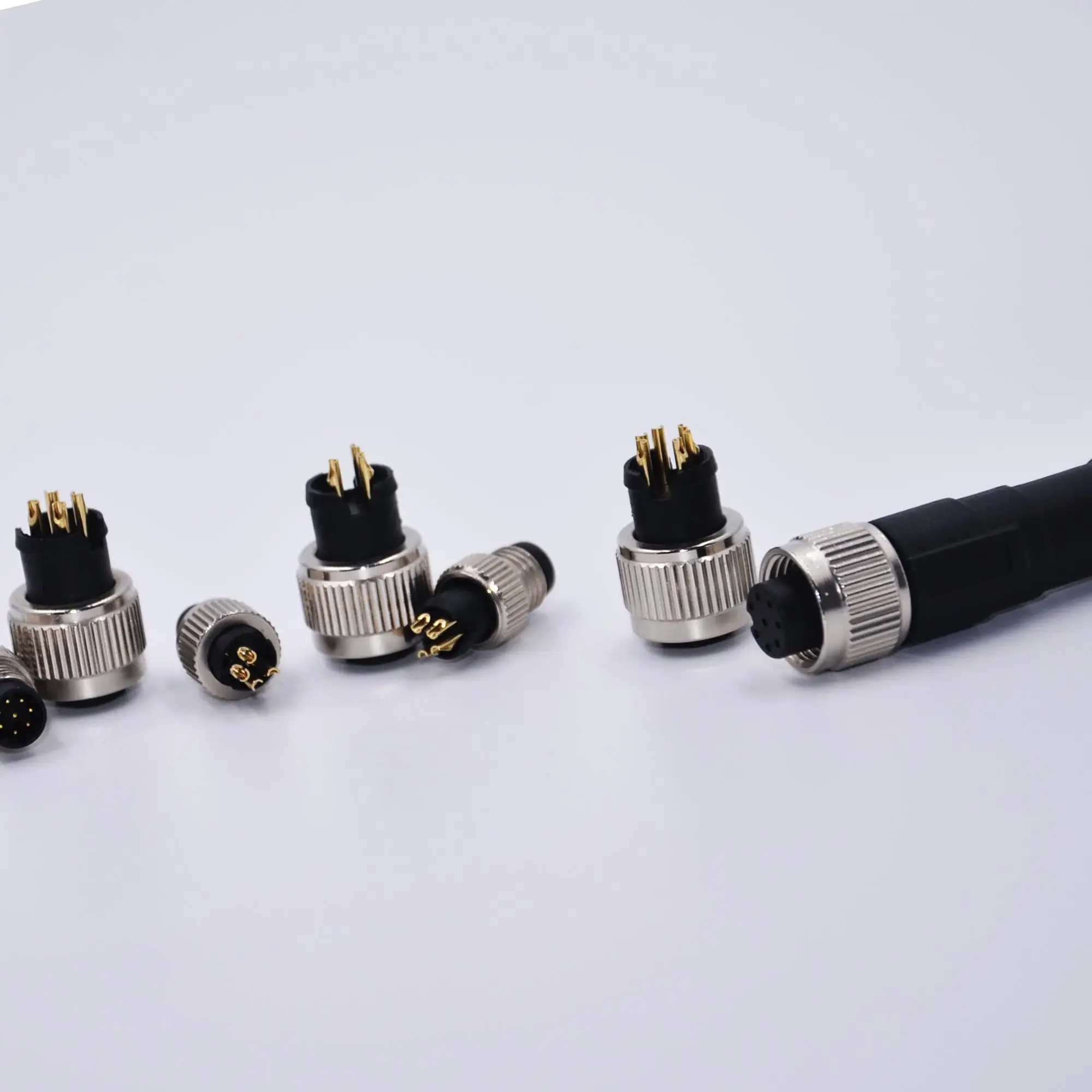 M8 M12 Sensor Connector Cable 3 4 5 8 12 Pin Cable Connector M12 Cable ...