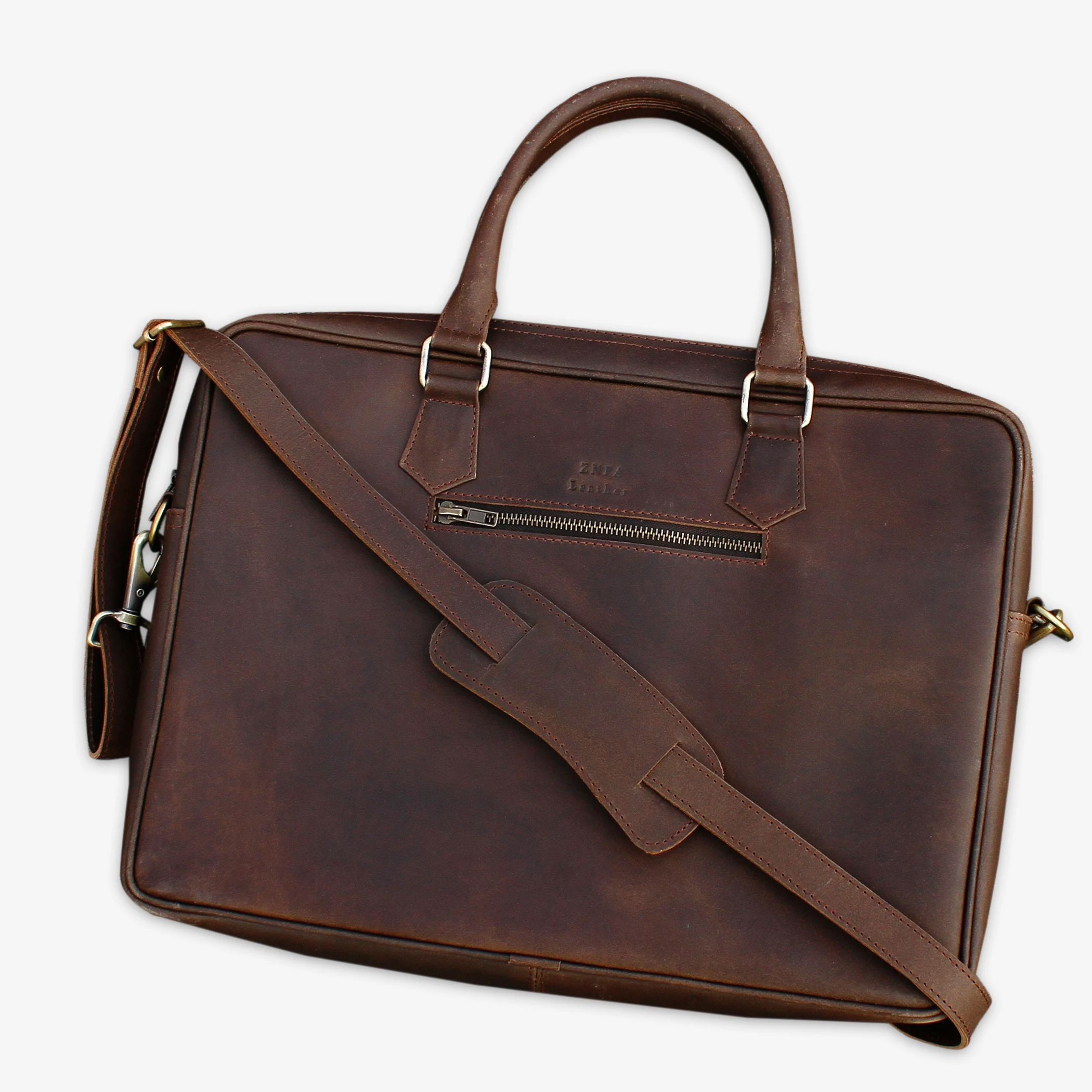 High Quality Laptop Bag Cow Vintage Waxy Leather Super Trendy Premium ...