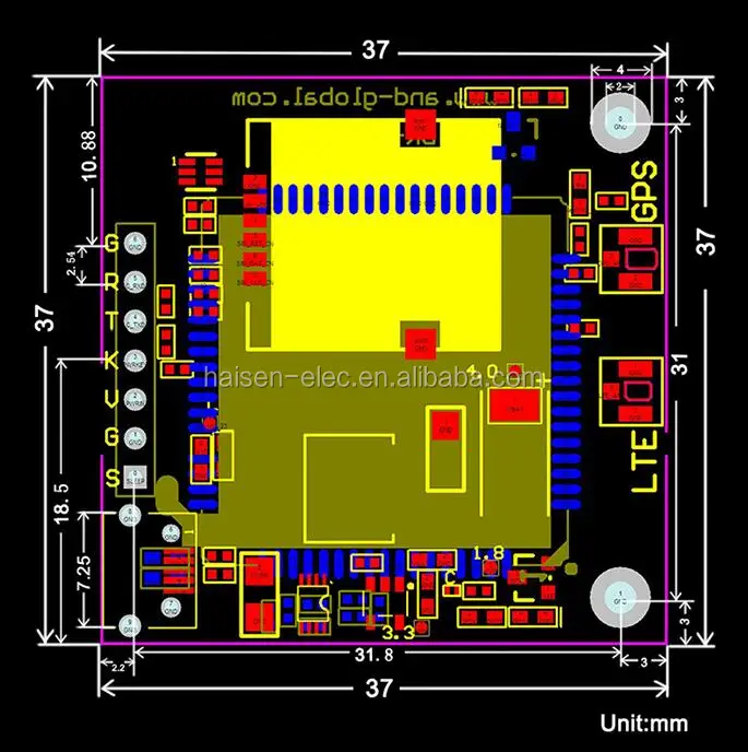 SIM7000E Development Board - GPRS/EDG LTE CAT-M1 Emtc Nb-Iot Module