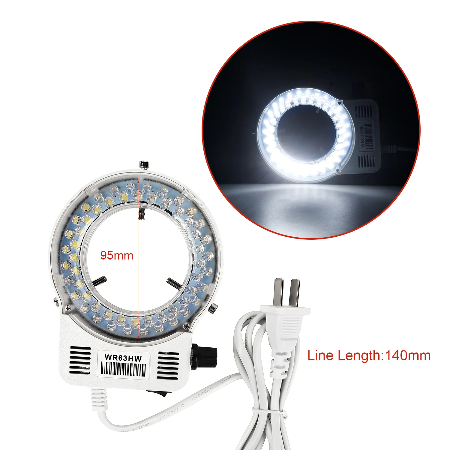 Microscope LED Ring Light - 56pcs LED Illumination Tool