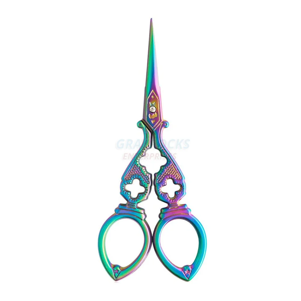 Color Embroidery Fancy Scissor Multi Purpose Scissors Pk Nose Hair ...