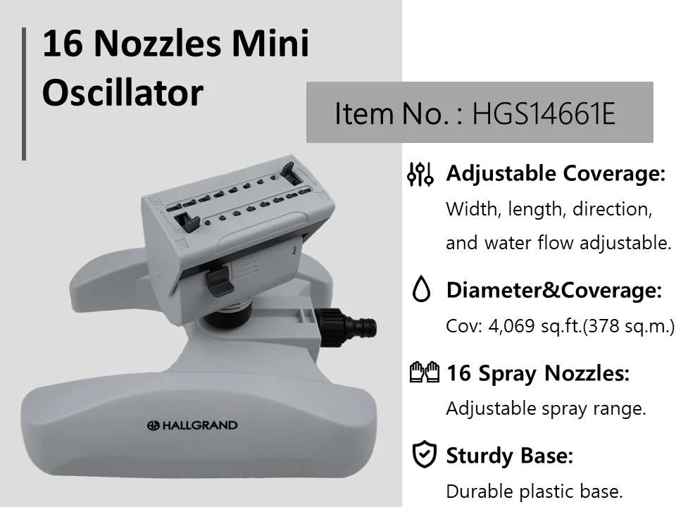 Mini Oscillator Digital Sprinkler Heads for Efficient Irrigation