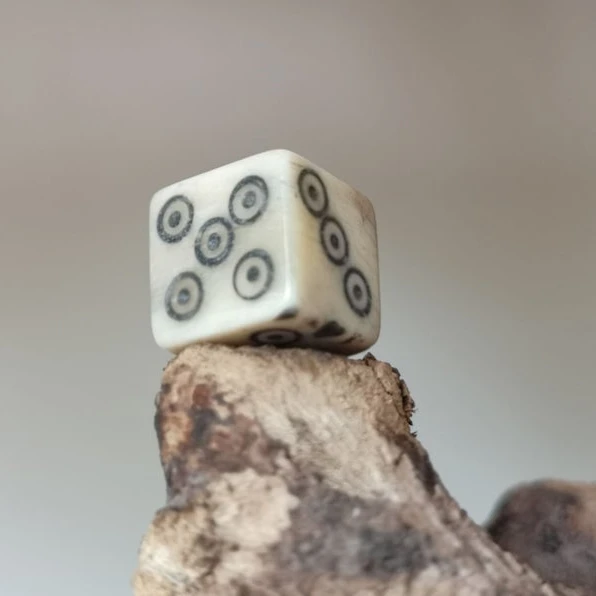 High Quality Handmade Buffalo Bone Cubic Dice - Gaming & Decor