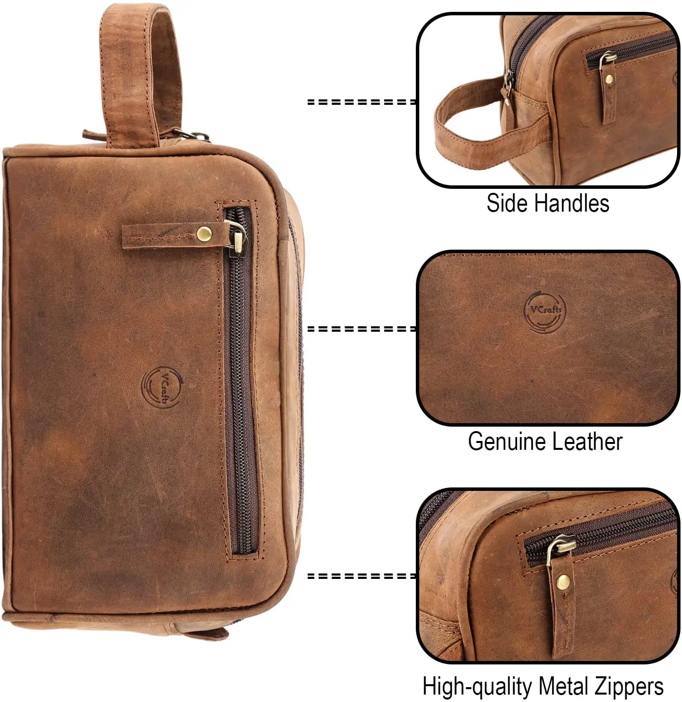 Vintage Craft Small Toiletry Bag Doop Kit For Travel Shave Kit Hygiene ...