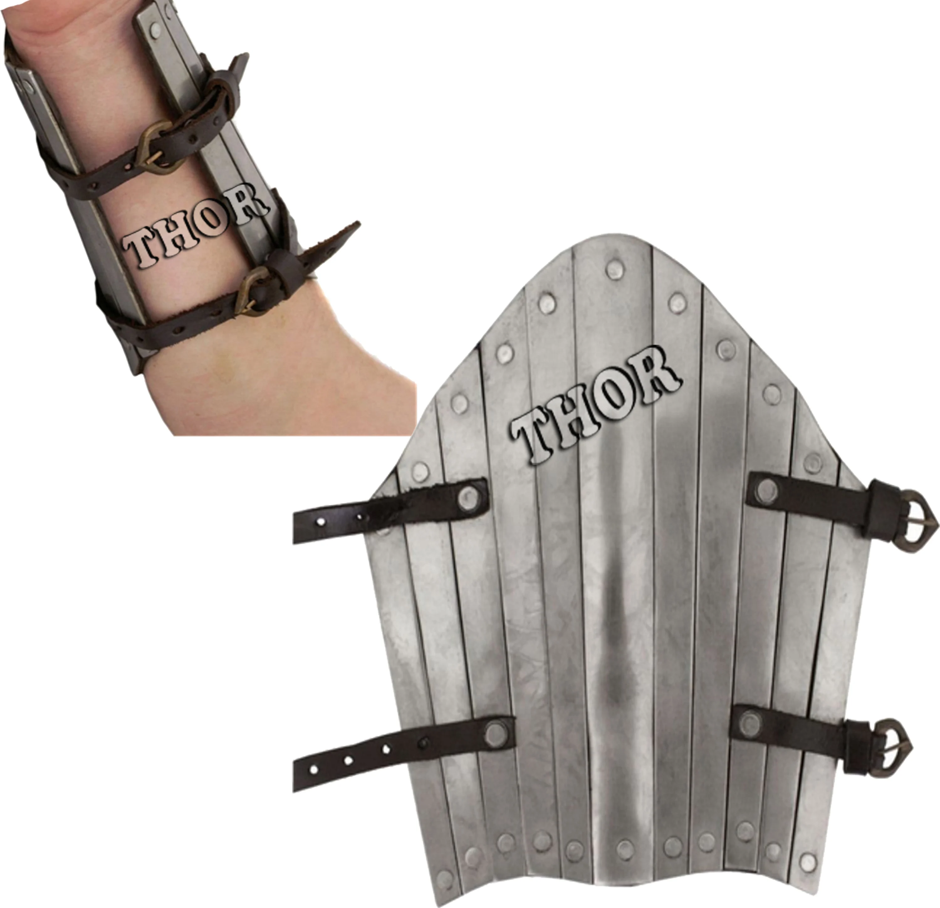 Medieval Hand Guard Armor Set - Knight Crusader Spartan Steel