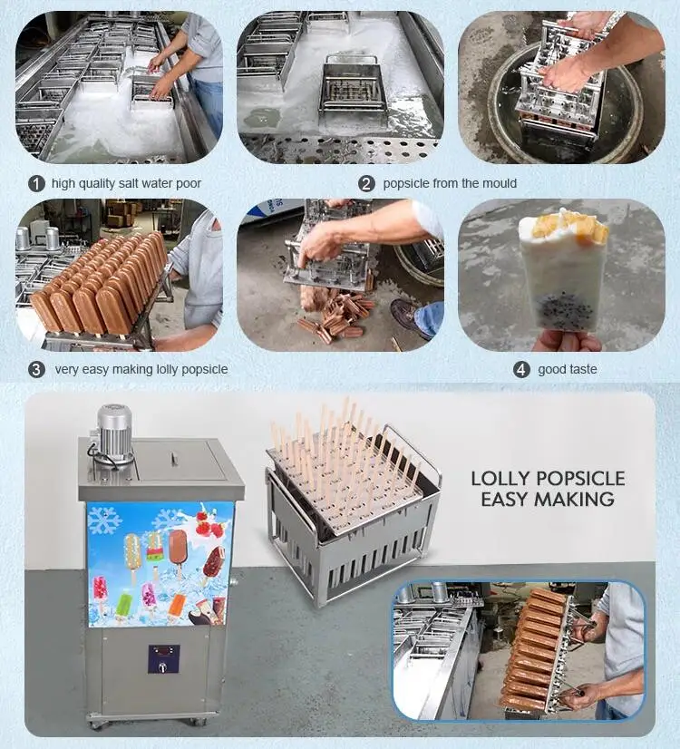 Factory High Quality Commercial Popsicle Making Machine Popsicle Sticks ...