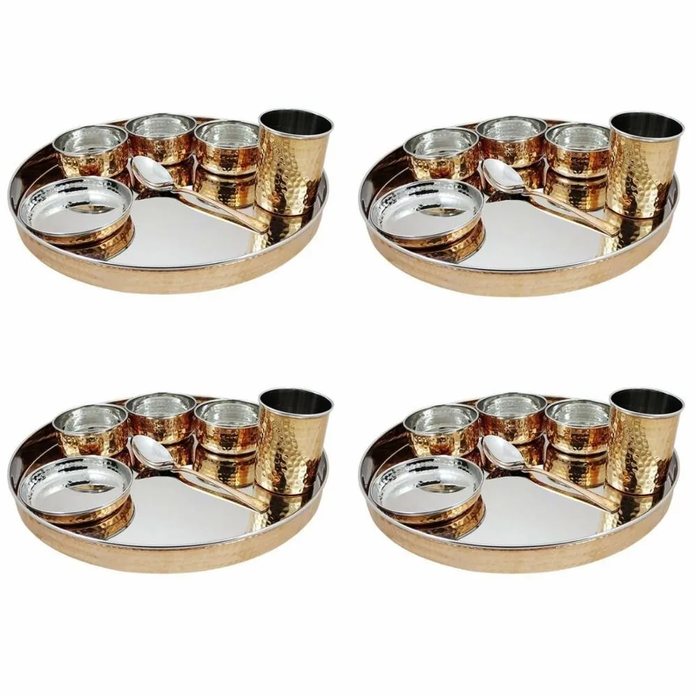 Stainless Steel Copper Thali Set And Copper Moon Thali - Buy Copper ...