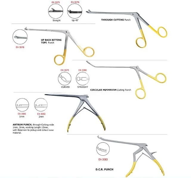 Mushroom Punch Upturned Forceps Used For Frontal Recess Surgery - Buy ...